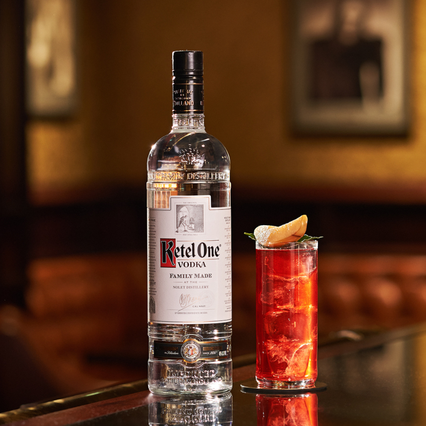 Ketel One Garnished with Good Social Garden