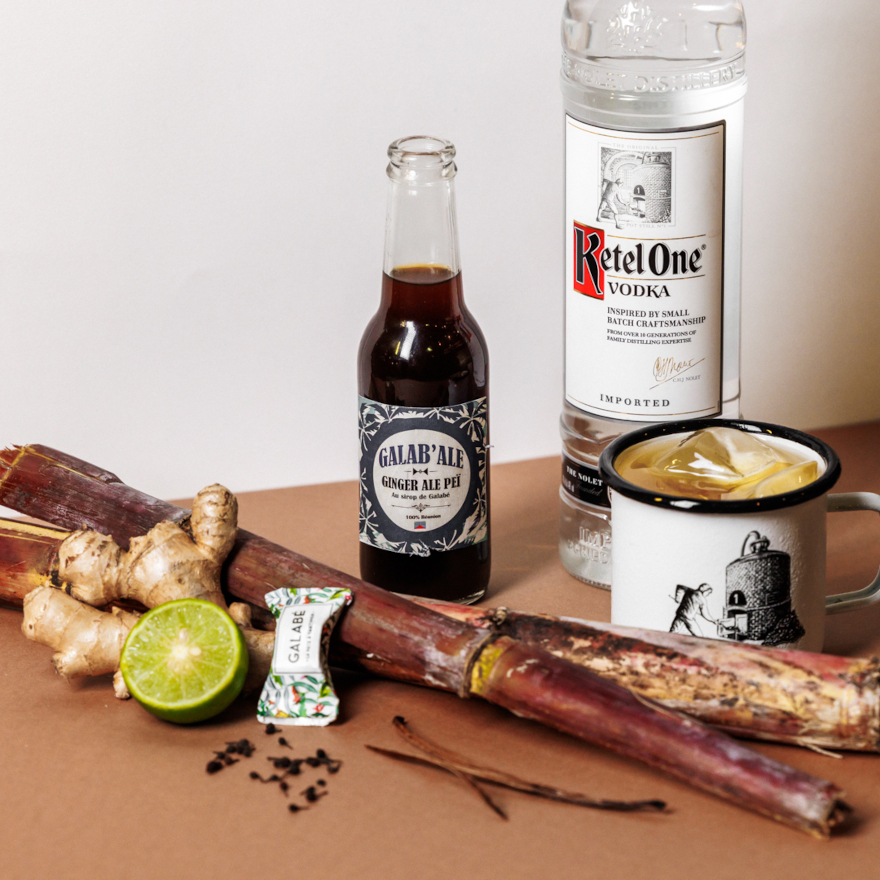 Ketel One Garnished with Good Galab'Ale