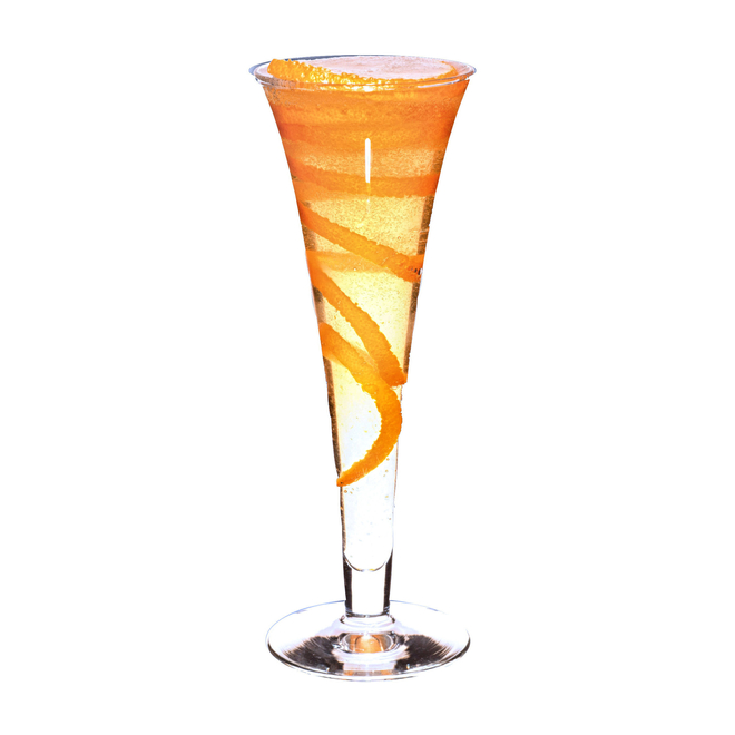 Rhubarb and Honey Bellini Cocktail Recipe